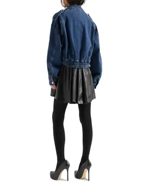 7 For All Mankind Denim Aviator Jacket