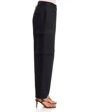 Aqua Cotton Stretch Cargo Pants Exclusive