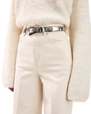 DEHANCHE Colette Embossed Leather Belt