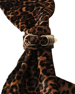 DEHANCHE Hollyhock Leather Belt - Jaguar