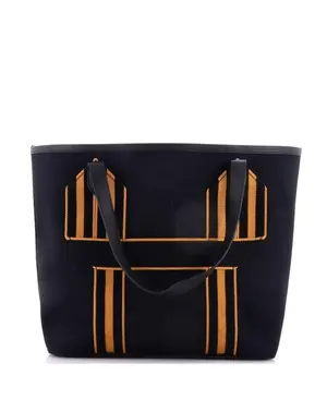 Hermès Pursangle Tote Canvas With Leather