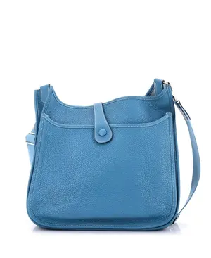 Hermès Gm Evelyne Bag Gen Iii Clemence - Blue