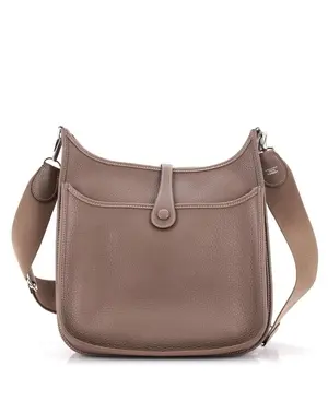 Hermès Gm Evelyne Bag Gen Iii Clemence - Gray