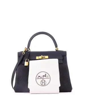 Hermès Kelly 28 Handbag Black Togo With Gold Hardware
