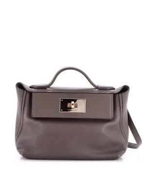 Hermès 21 24/24 Bag Evercolor With Swift - Gray