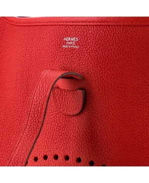 Hermès Pm Evelyne Bag Gen Iii Maurice - Red