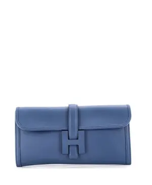 Hermès 29 Jige Elan Clutch Swift - Blue