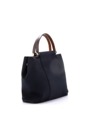 Hermès 32 Cabag Handbag Toile And Leather - Black