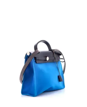 Hermès 31 Herbag Zip Leather And Toile
