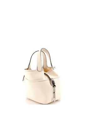 Hermès Pm Cargo Picotin Lock Bag Canvas And Swift