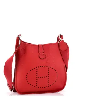 Hermès Pm Evelyne Bag Gen Iii Clemence - Red