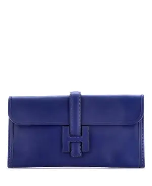 Hermès 29 Jige Elan Clutch Swift - Blue