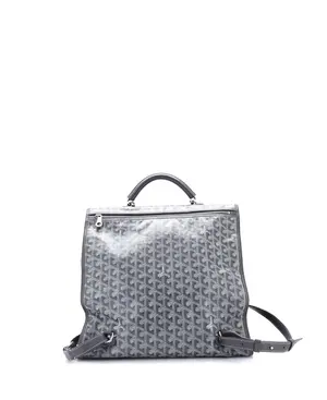 Goyard Saint Leger Briefcase Backpack Coated Canvas
