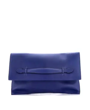 Hermès Pliplat Clutch Swift - Blue