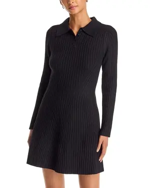 Aqua Poppaea Ribbed Mini Sweater Dress Exclusive