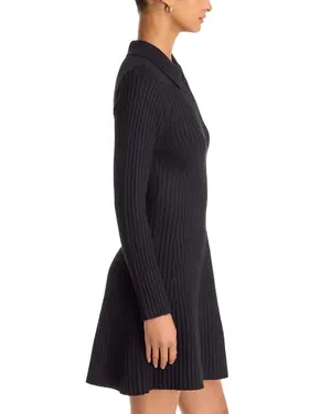 Aqua Poppaea Ribbed Mini Sweater Dress Exclusive