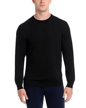 SLOWEAR Flex Wool Blend Crewneck Sweater - Black