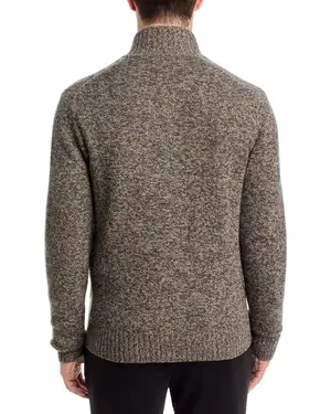 SLOWEAR Marble Wool Stand Collar Button Sweater