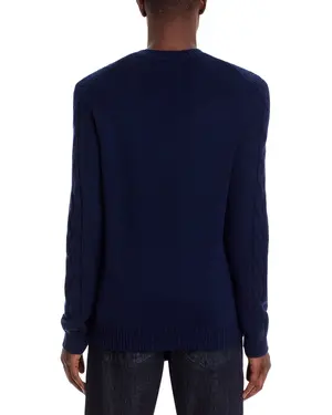 Bloomingdale'S Cable Wool Blend Sweater Exclusive - Navy