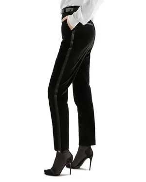 Dolce & Gabbana Velvet Tailored Tuxedo Pants