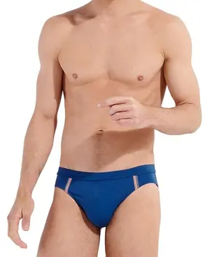 HOM HOM Nautical Cup Swim Mini Briefs Navy