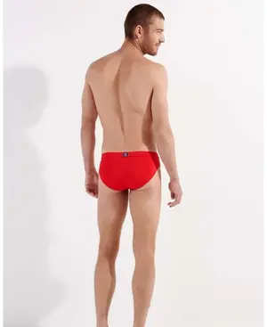 HOM Nautical Cup Swim Mini Briefs - Red