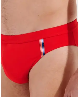 HOM Nautical Cup Swim Mini Briefs - Red