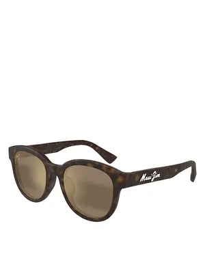 Maui Jim Ihupani Round Sunglasses - Brown
