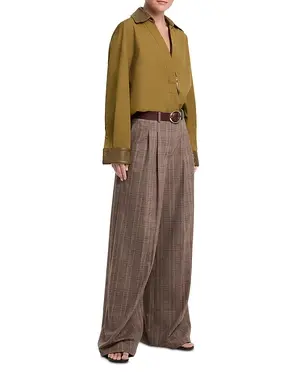 TWP Avery Wool-blend Wide Leg Pants
