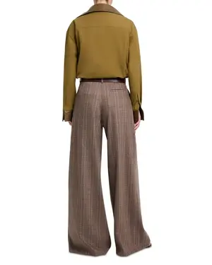 TWP Avery Wool-blend Wide Leg Pants