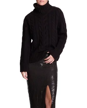 TWP Traveling Turtleneck Cashmere Sweater - Dark Brown