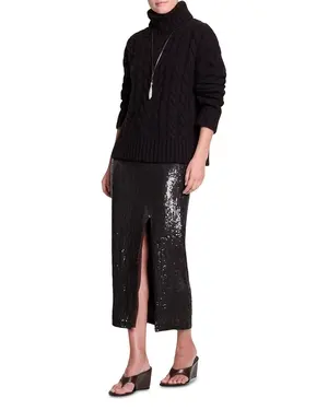 TWP Traveling Turtleneck Cashmere Sweater - Dark Brown