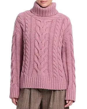 TWP Traveling T Neck Cashmere Sweater - Plum