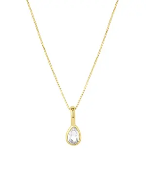 SET & STONES Teardrop Birthstone Necklace April