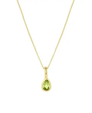 SET & STONES Teardrop Birthstone Necklace August