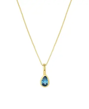 SET & STONES Teardrop Birthstone Necklace December