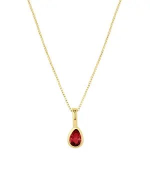 SET & STONES Teardrop Birthstone Necklace January