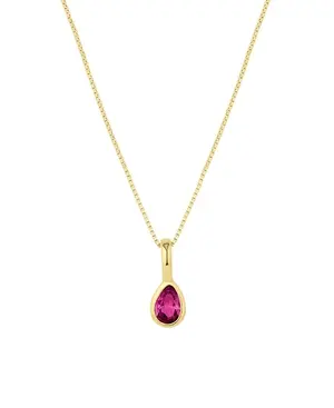 SET & STONES Teardrop Birthstone Necklace July