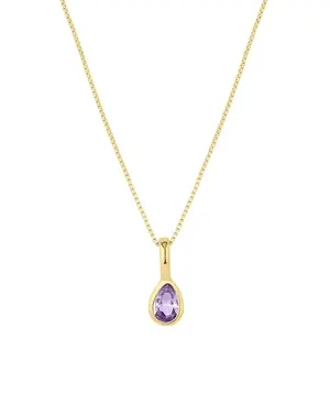 SET & STONES Teardrop Birthstone Necklace June