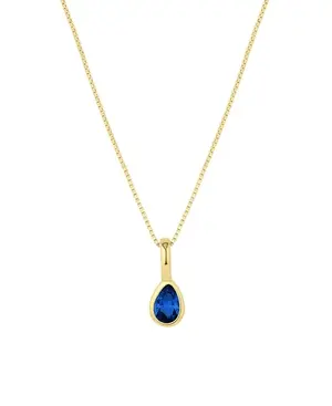 SET & STONES Teardrop Birthstone Necklace - September