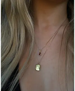 SET & STONES Teardrop Birthstone Necklace - September
