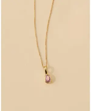SET & STONES Teardrop Birthstone Necklace - September