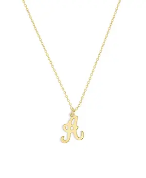 SET & STONES Gianna Initial Necklace - Letter - A