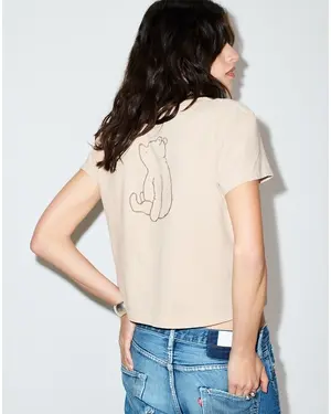 RE/DONE Cotton Cropped Oh Bother Tee