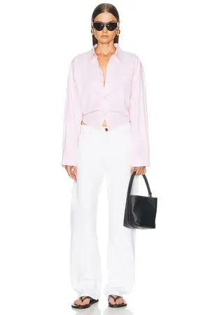 R13 Split Hem Boyfriend Shirt