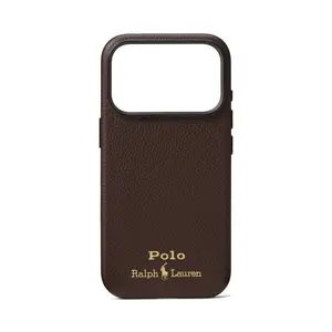 Ralph Lauren Leather Magsafe Iphone 17 Pro Case - Dark Brown