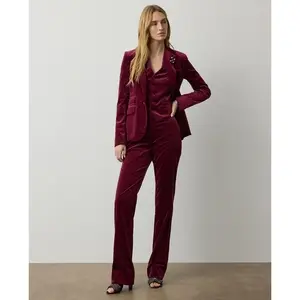 Ralph Lauren Jaiden Stretch Velvet Vest
