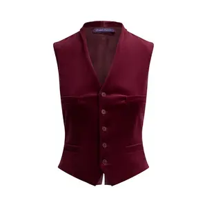 Ralph Lauren Jaiden Stretch Velvet Vest