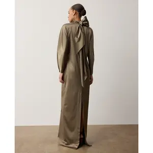 Ralph Lauren Candi Satin Evening Dress
