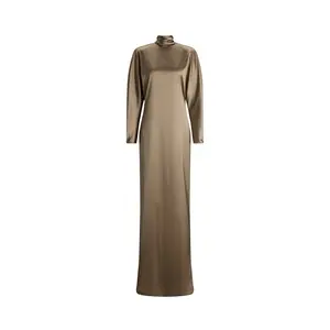 Ralph Lauren Candi Satin Evening Dress